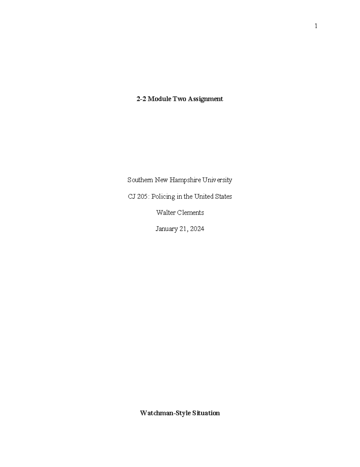 2-2 Module Two Assignment - 2-2 Module Two Assignment Southern New ...