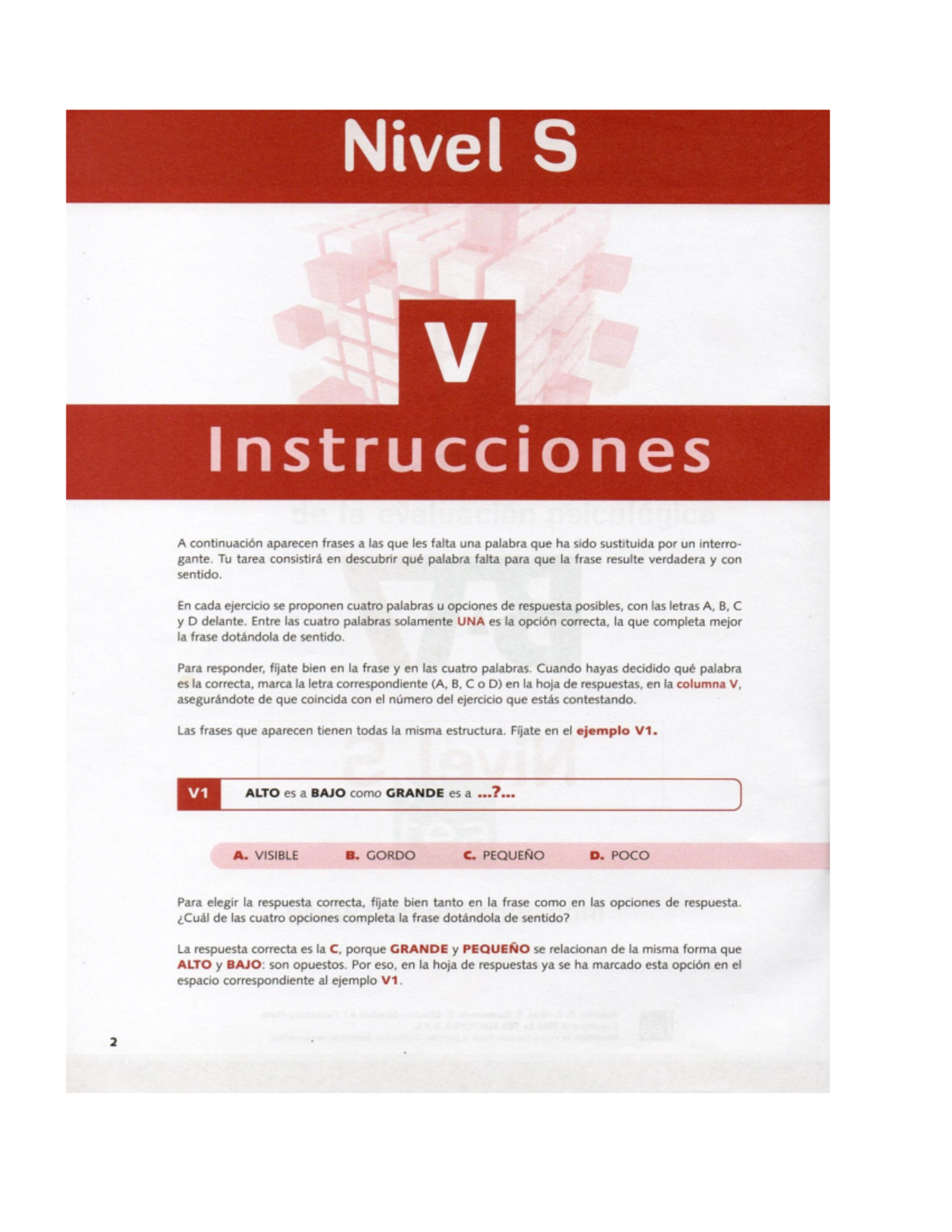 BAT 7 Solucion - BAT - Nivel S V Instrucciones A continuación aparecen ...