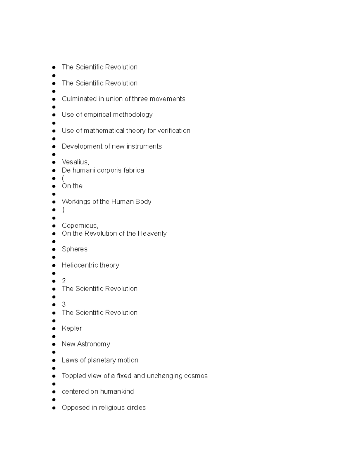 Copy of Chapter 11 Part 3 - The Scientific Revolution The Scientific ...