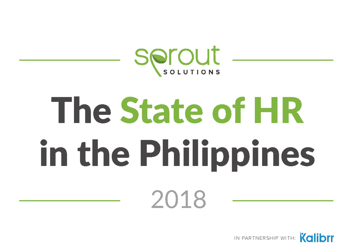 State of HR 2018 - HR note - I N PA RT N E R S H I P W I T H : The ...