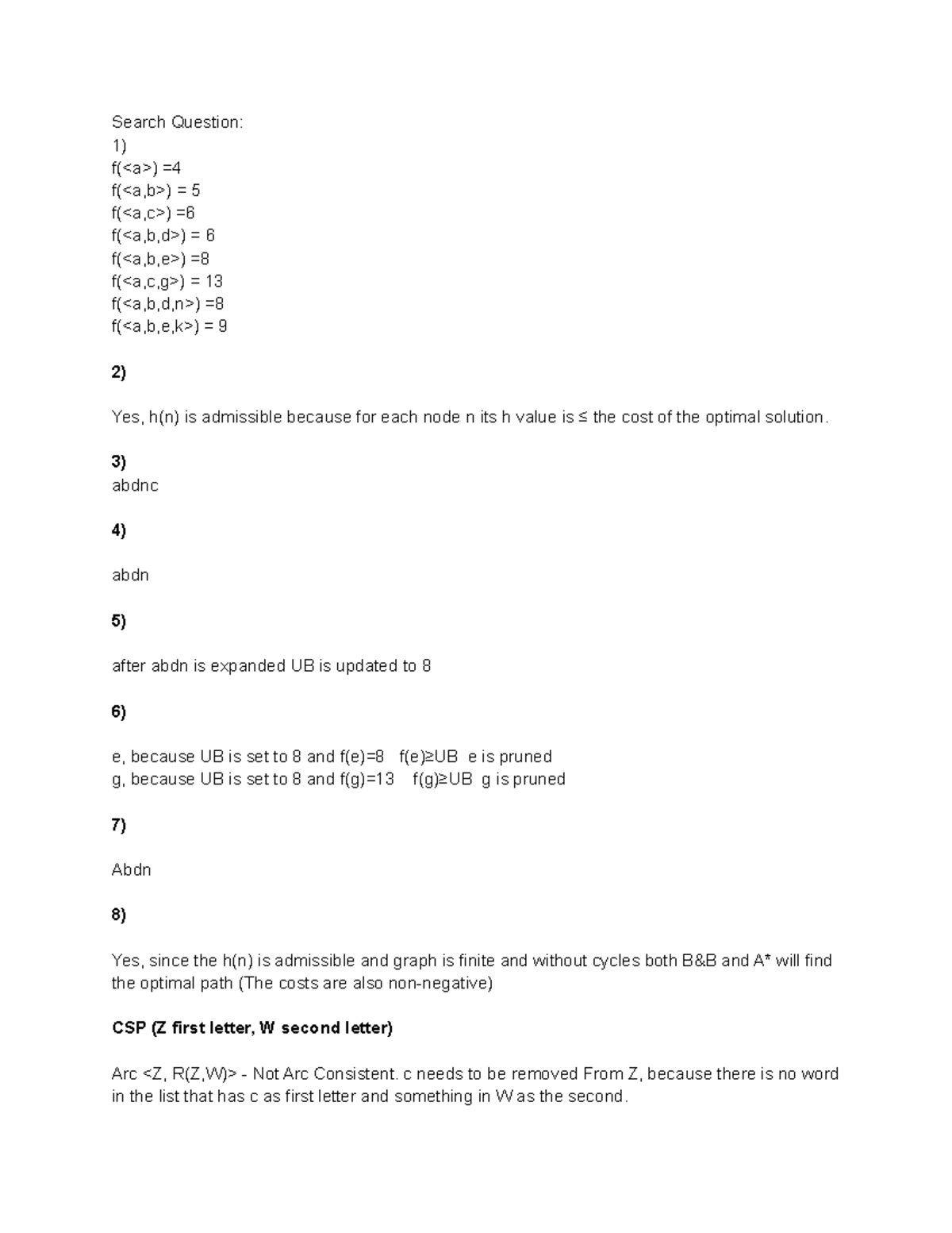 Midterm Problem Solving Solutions - Search Question: 1)f() = f( ) = 5 f ...