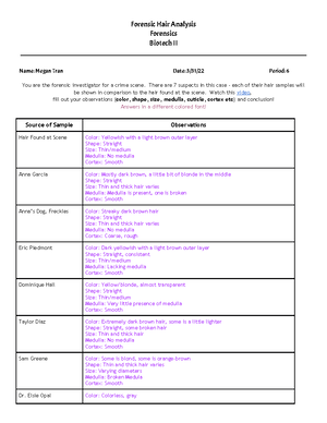 Notes Forensic Anthropology - Forensic Anthropology List ALL of the ...