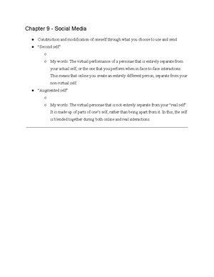 Intro to Performance Studies Chapter 1 Reading Notes - Chapter 1 ...