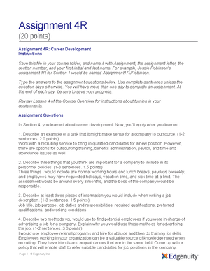 Assignment 6S asdasda - Assignment 6S I am fascinated by Monster com's ...