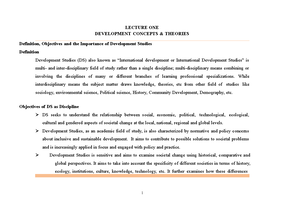 Attachment - Lecture notes 1 - MODULE: 1 RURAL AND URBAN DEVELOPMENT ...