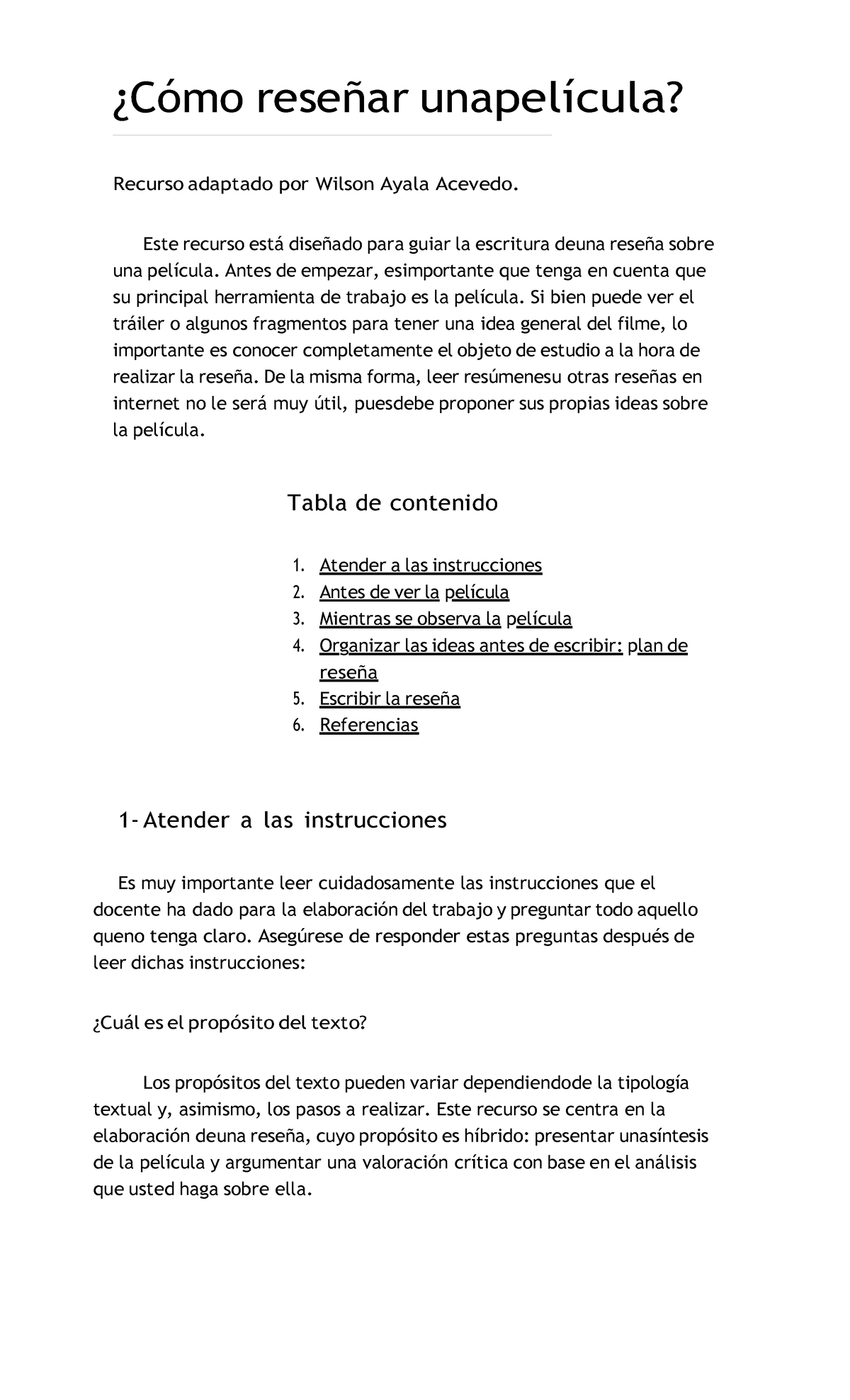 ¿Cómo reseñar una película - ¿Cómo reseñar unapelícula? Recurso ...