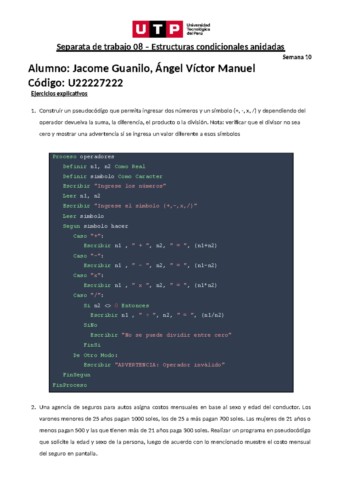 Separata 08 Unidad 02 Ángel Jacome - Separata de trabajo 08 ...