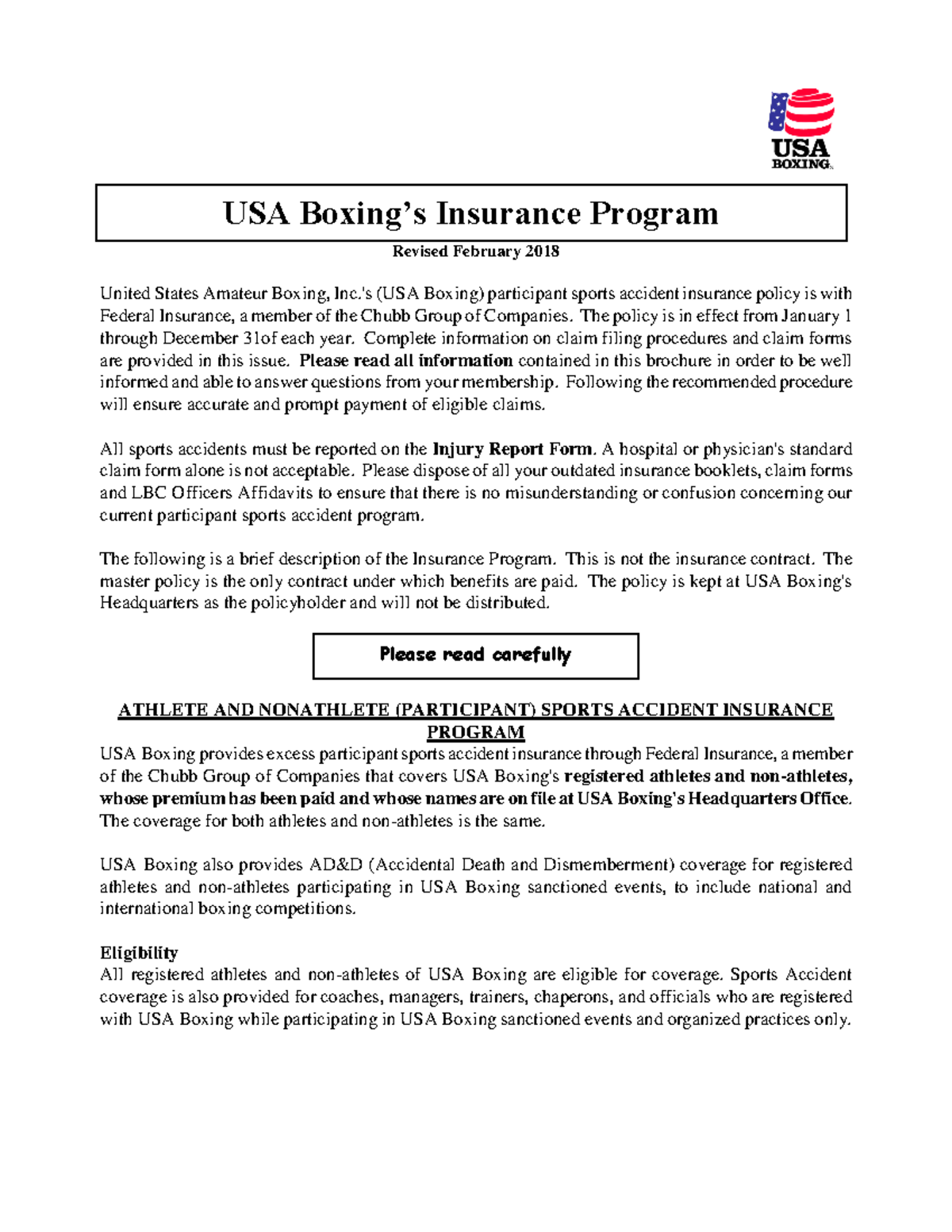 Boxing-Insurance Manual overview-Feb 2018 - Revised February 2018 ...