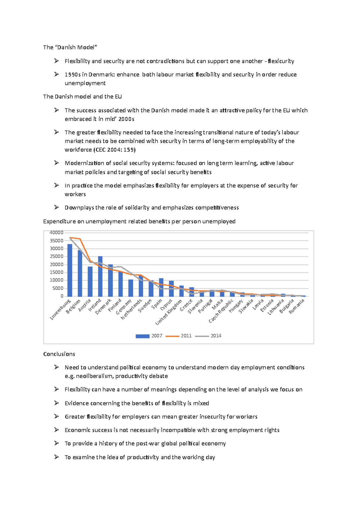 The flexible working pattern - The “Danish Model” Flexibility and ...