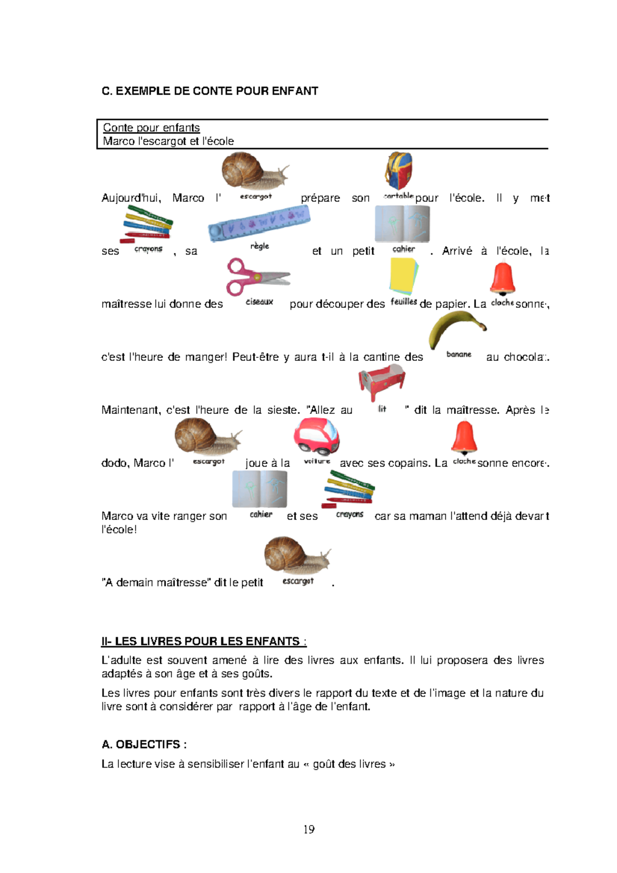 M17 Activités d'animation-AS-ASE-19-35 - C. EXEMPLE DE CONTE POUR ...