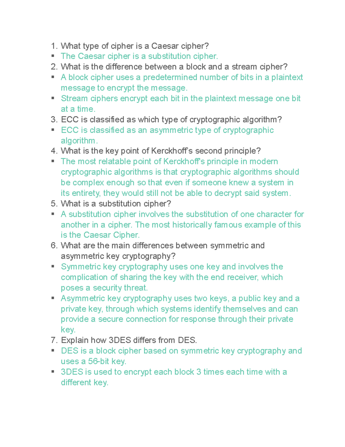 Cryptography - C836 - Fundamentals of Information Security. - What type ... Cryptography - C836 - Fundamentals of Information Security. - What type ...
