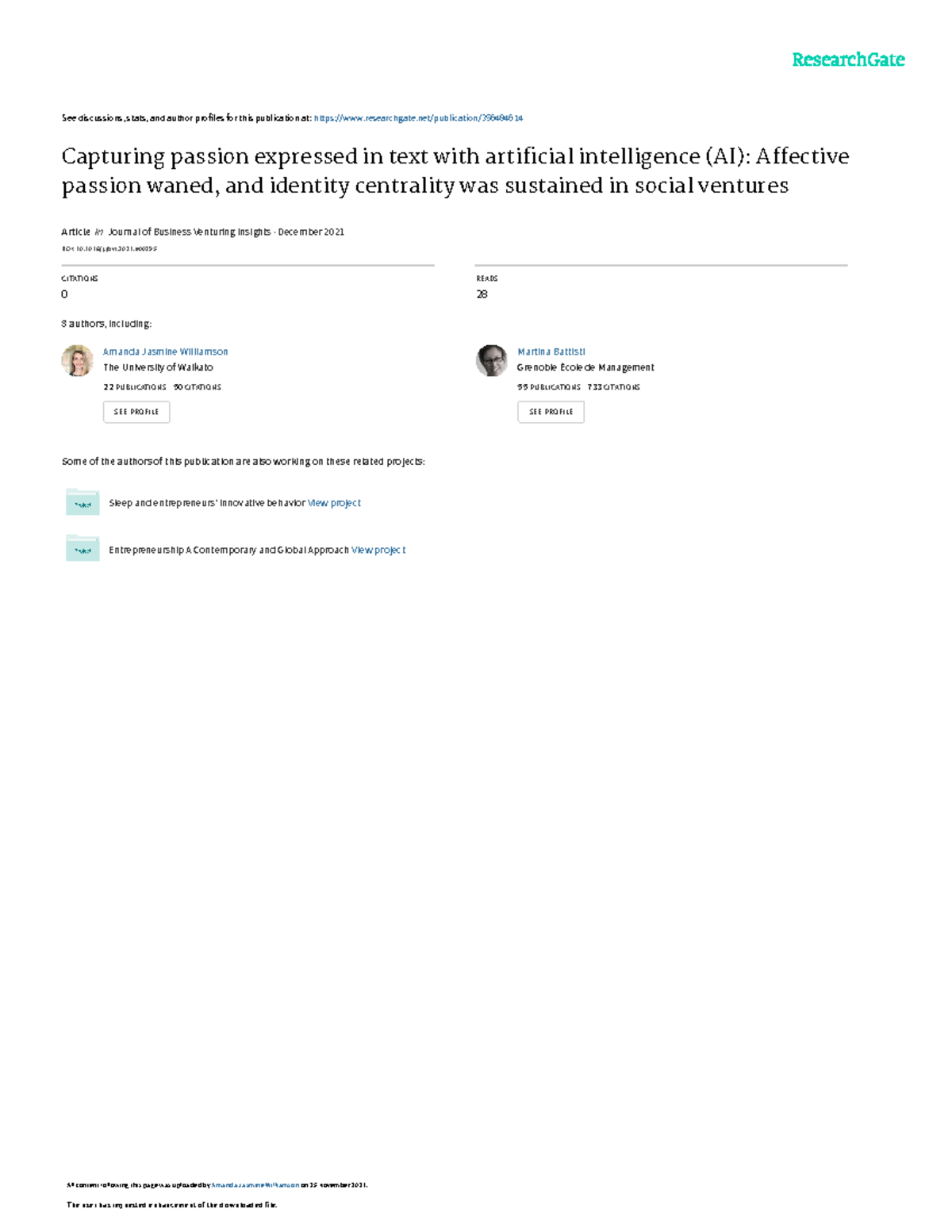 This section will provide commentary on two fictitious examples of poor ...