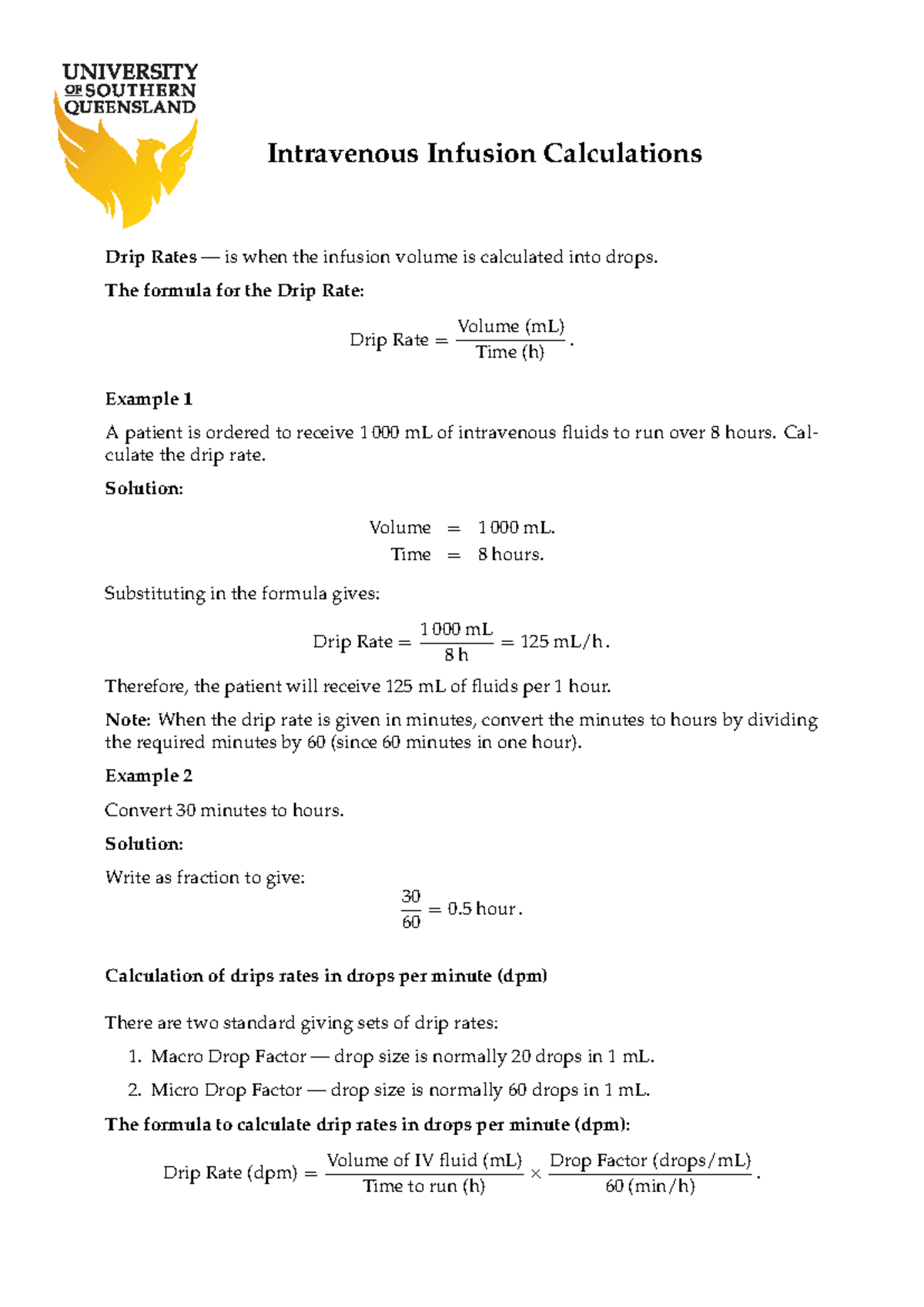 IVCalculation 2018 - calculation - Intravenous Infusion Calculations ...