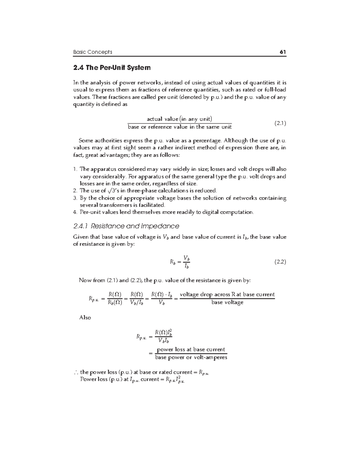 One line diagram - 2 The Per-Unit System In the analysis of power ...