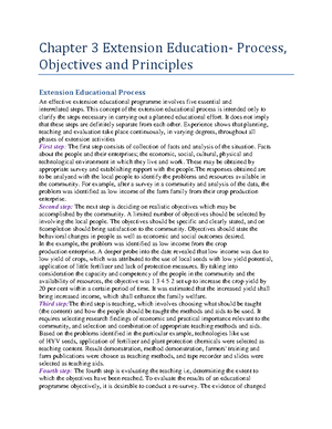 Chapter 2 Extension Education Meaning Defination And Scope - Chapter 2 ...