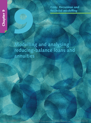Chap 8 Core Recursion Financial Modelling - MCD2140 - Monash - Studocu