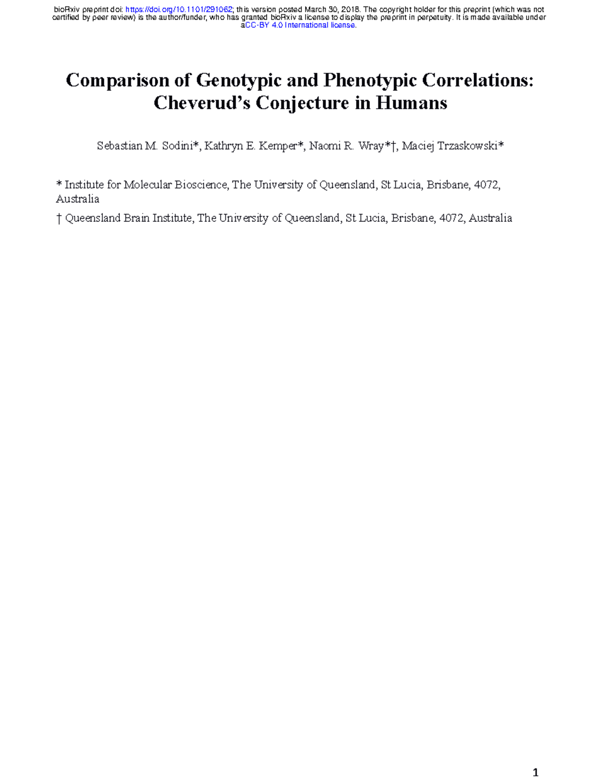 Comparison of Genotypic and Phenotypic Correlation - Comparison of ...