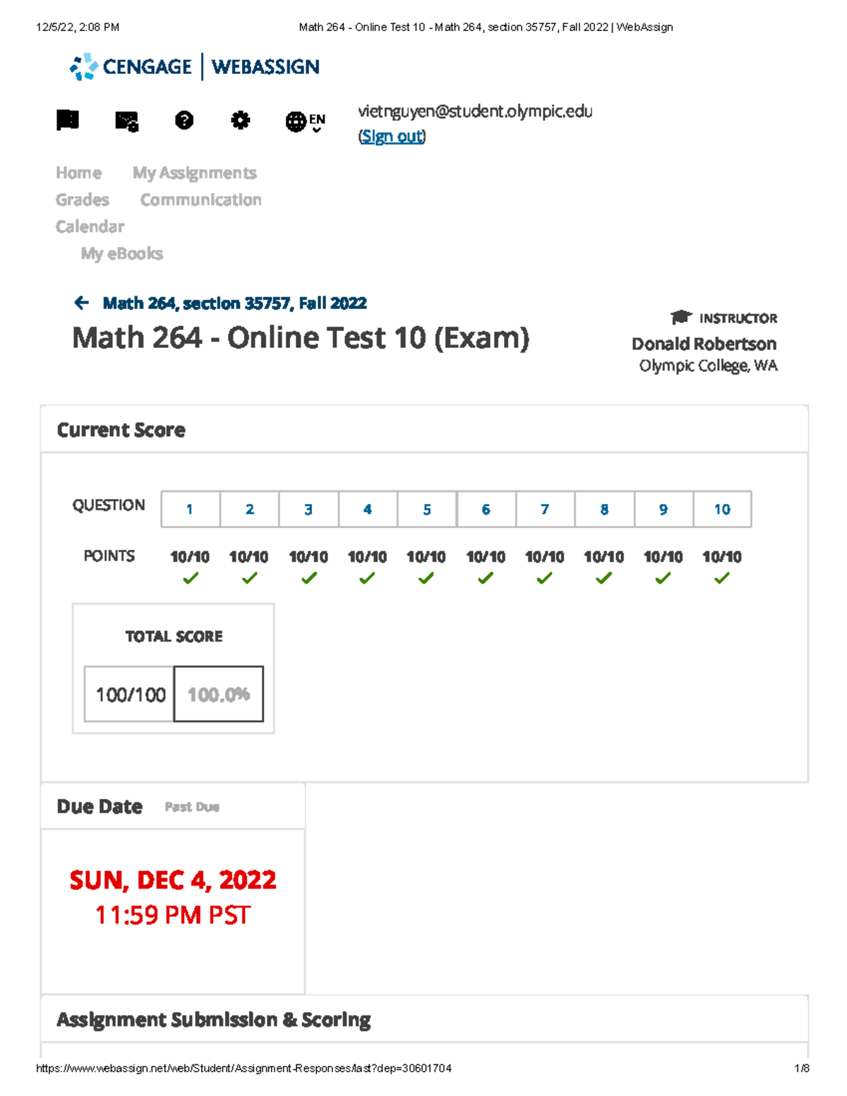 Math 264 - Online Test 10 - Math 264, section 35757, Fall 2022 Web ...