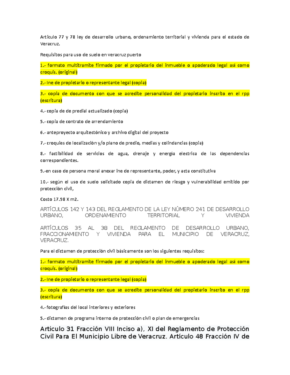 Articulo 77 y 78 ley de desarrollo urbano - Articulo 77 y 78 ley de ...