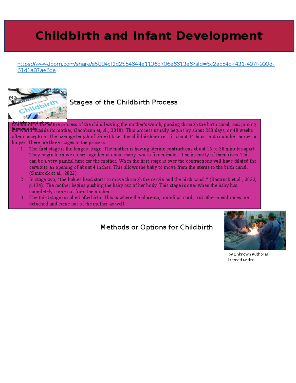 Psych 355-T3Childbirthandinfant devel project-Tsukas - - Studocu