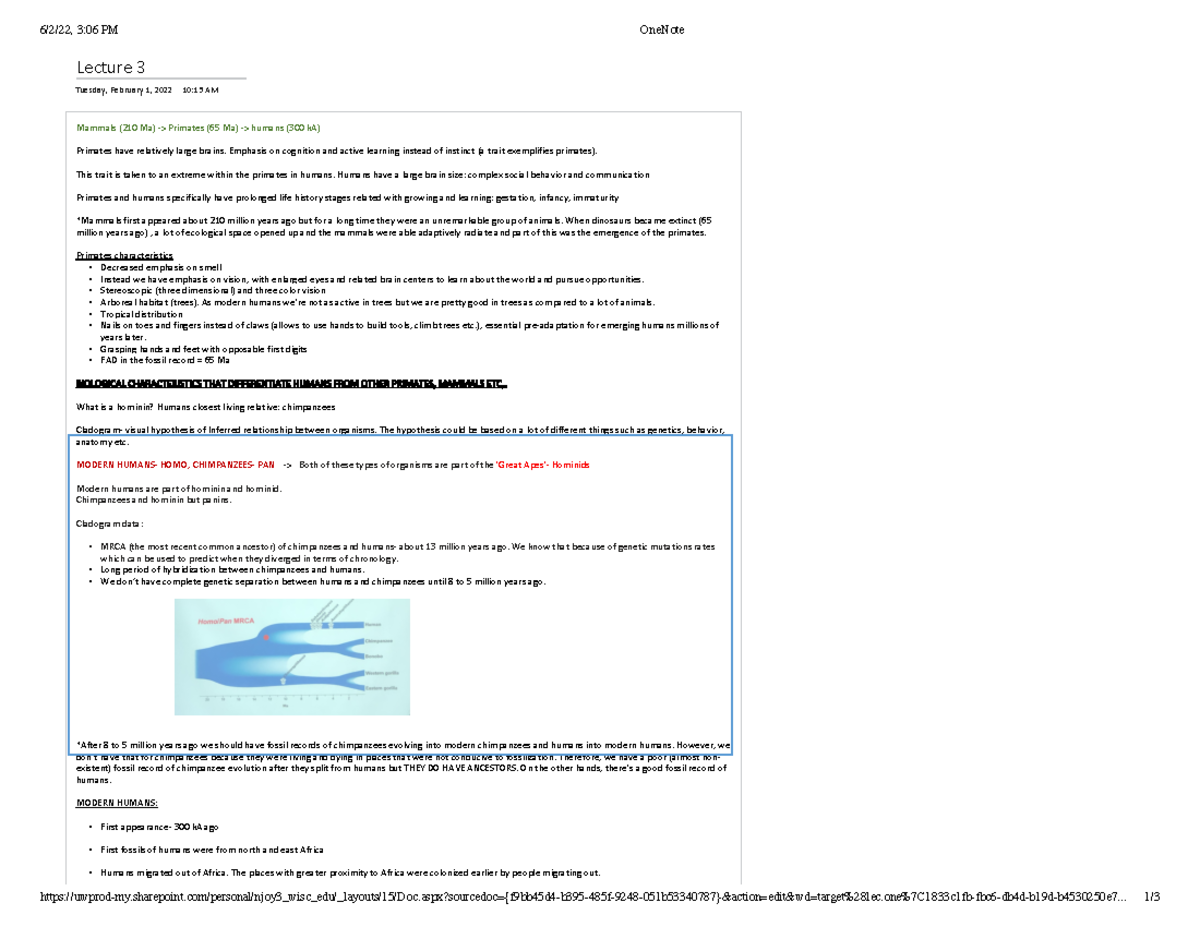 Lecture 3 - 6/2/22, 3:06 PM OneNote - Studocu