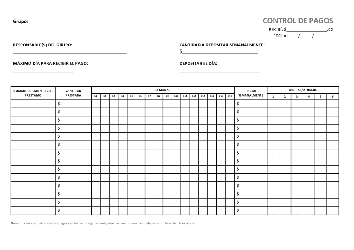 Control de Pagos Vicky - hola hola hola - Grupo ...