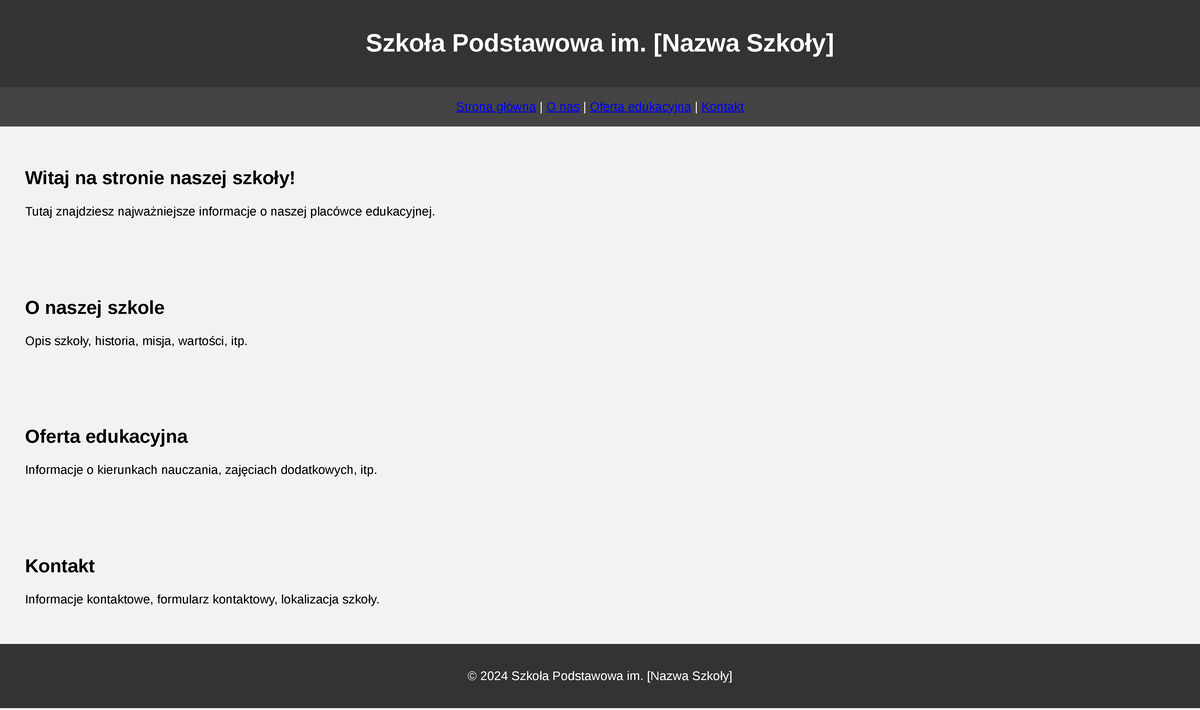 Index - dsad - Szkoła Podstawowa im. [Nazwa Szkoły] Strona główna | O nas | Oferta edukacyjna ...