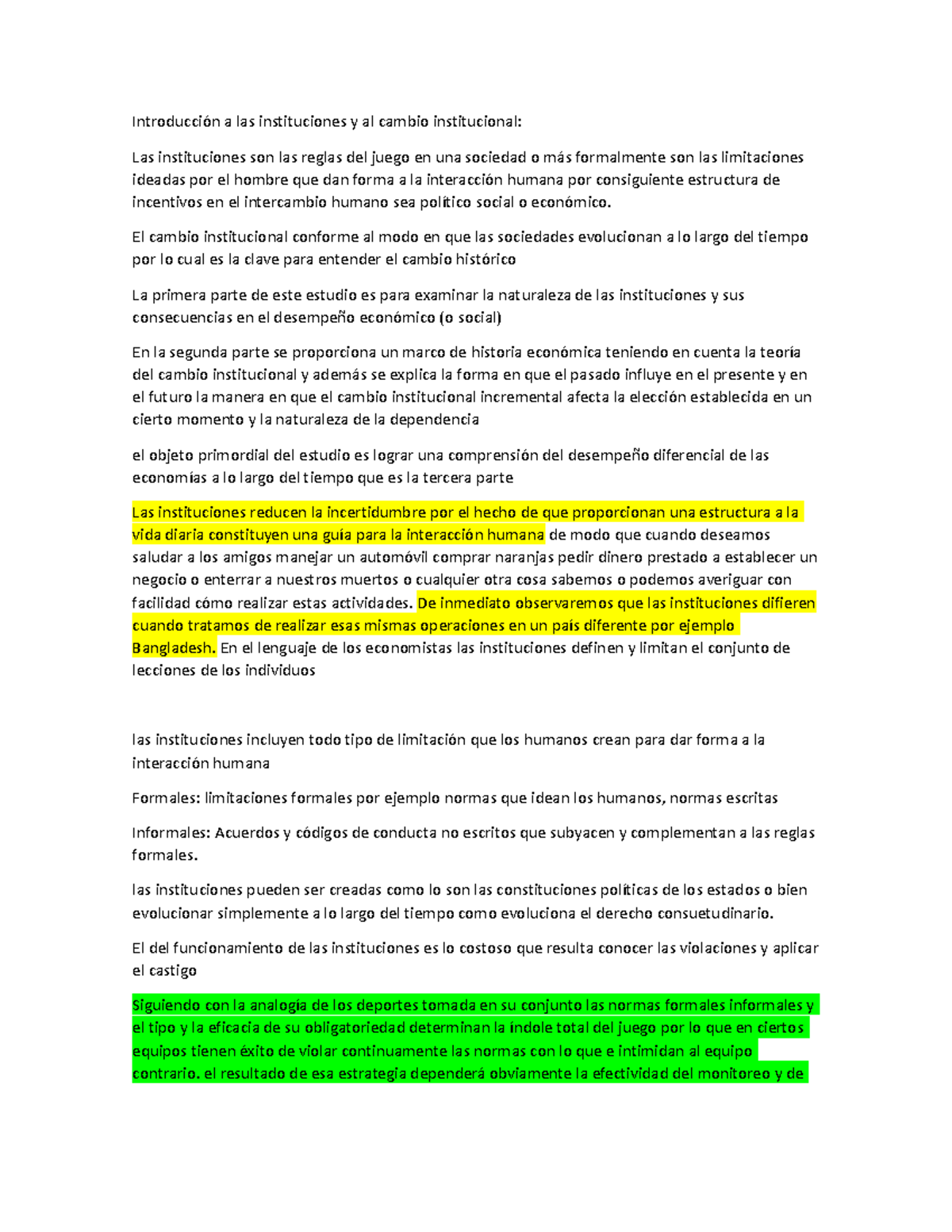 Introducción a las instituciones y al cambio institucional ...