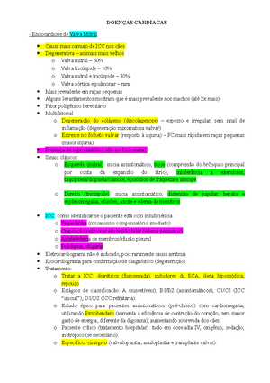 Endocardiose de Válvula Mitral em pequenos animais - DEGENERAÇÃO ...