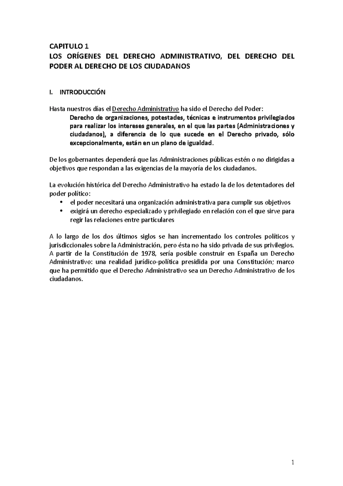 Proyecto Definitivo - resumen - Fundamentos De Derecho Administrativo. Del Derecho Del Poder Al ...