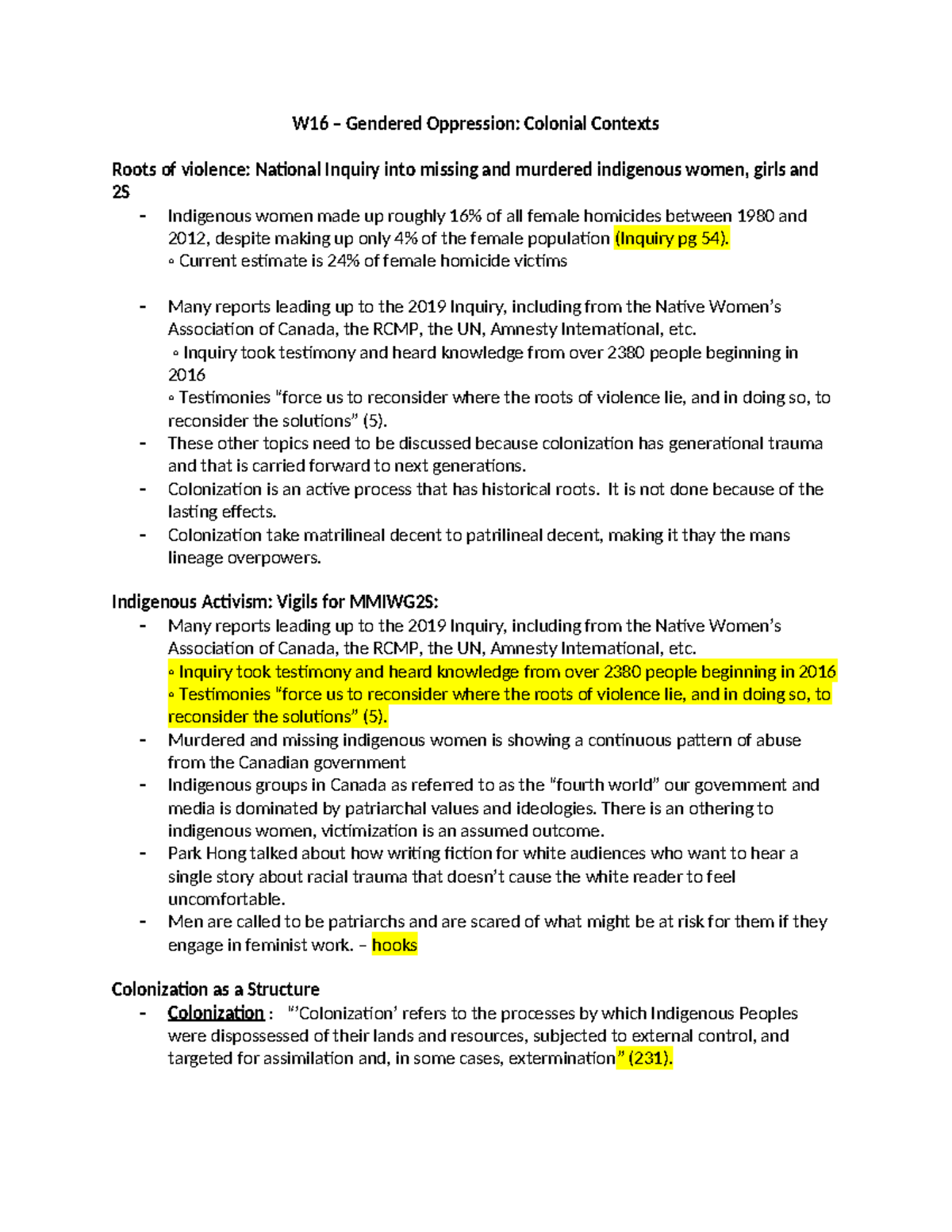 W16 - Gendered Oppression Colonial Contexts - W16 – Gendered Oppression ...