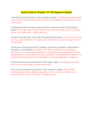 Study Guide for Chapter 6 The Skeletal System - The function of the ...