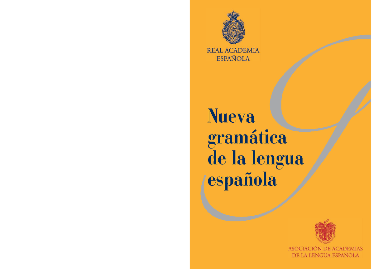 Nueva gramatica de la lengua española - Nueva gramática de la lengua ...