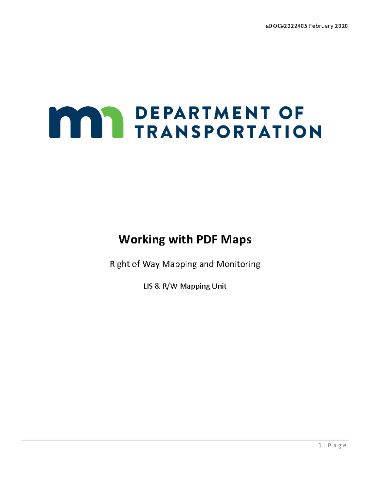 Rwmm working with pdf maps - Working with PDF Maps Right of Way Mapping ...