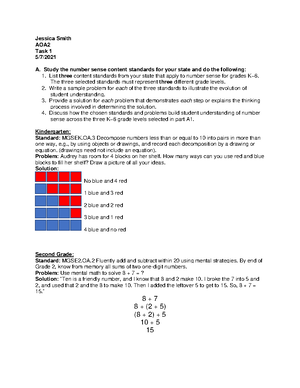 Number Sense Lesson Plan AOA2 - Direct Instruction Lesson Plan Template ...