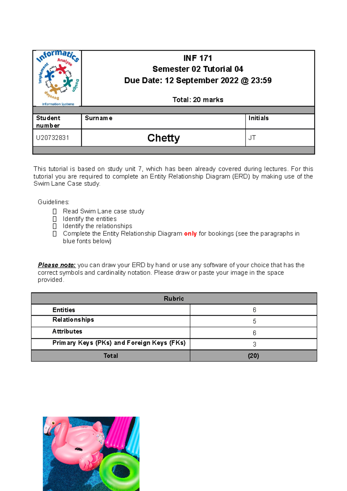 INF171 - Tutorial 4 Activity 2022 - INF 171 Semester 02 Tutorial 04 Due ...