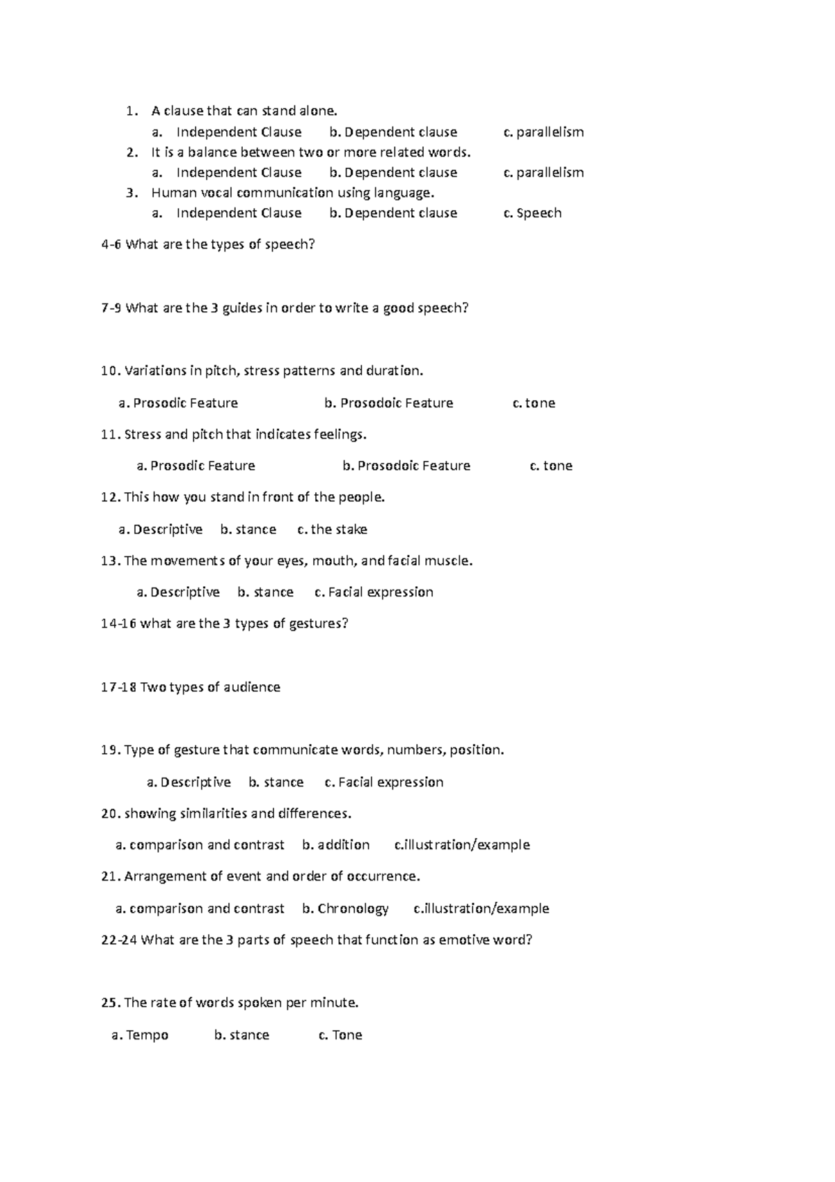 Grade 8 long quiz - k;nkxaxk zklaxhx - A clause that can stand alone. a ...