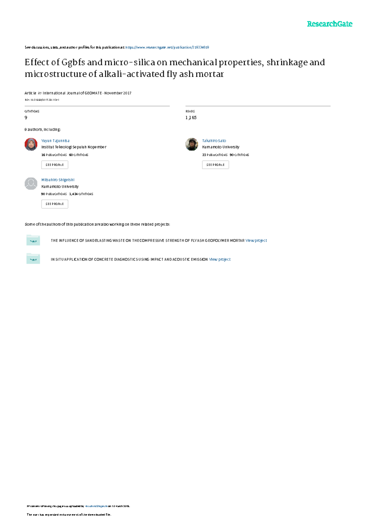 Effect of Ggbfs and micro-silica on mechanical pro - See discussions ...