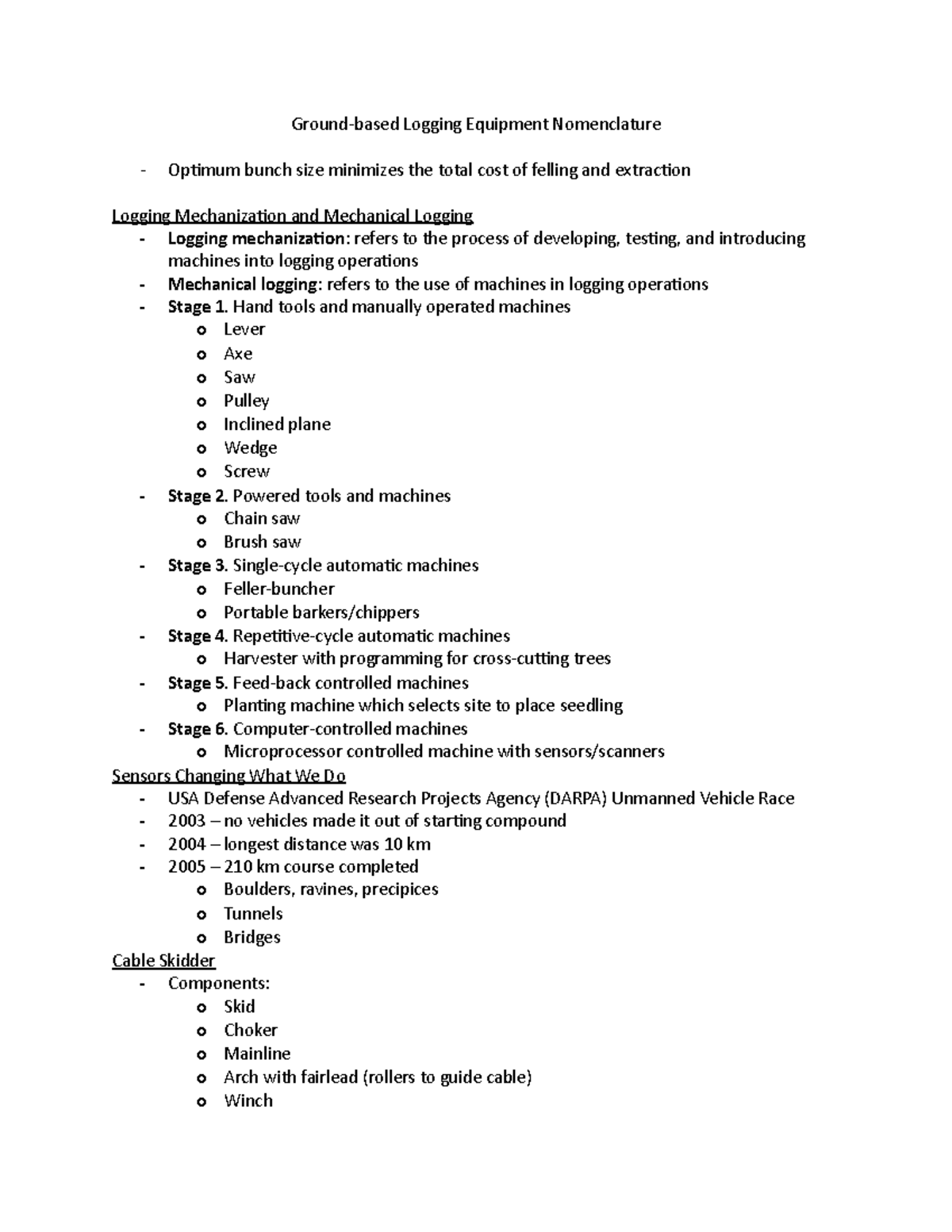 Ground-based Logging Equipment Nomenclature - Natural Resources ...
