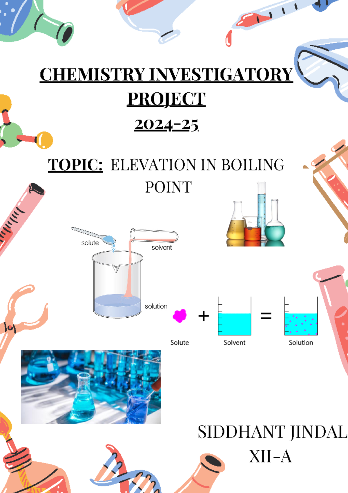 Colorful Illustration Chemistry Blank Paper A4 Document - CHEMISTRY ...