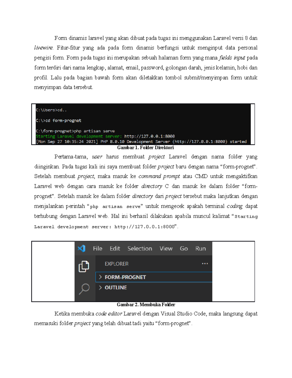 Tugas Pemrograman Internet - Form dinamis laravel yang akan dibuat pada tugas ini menggunakan ...