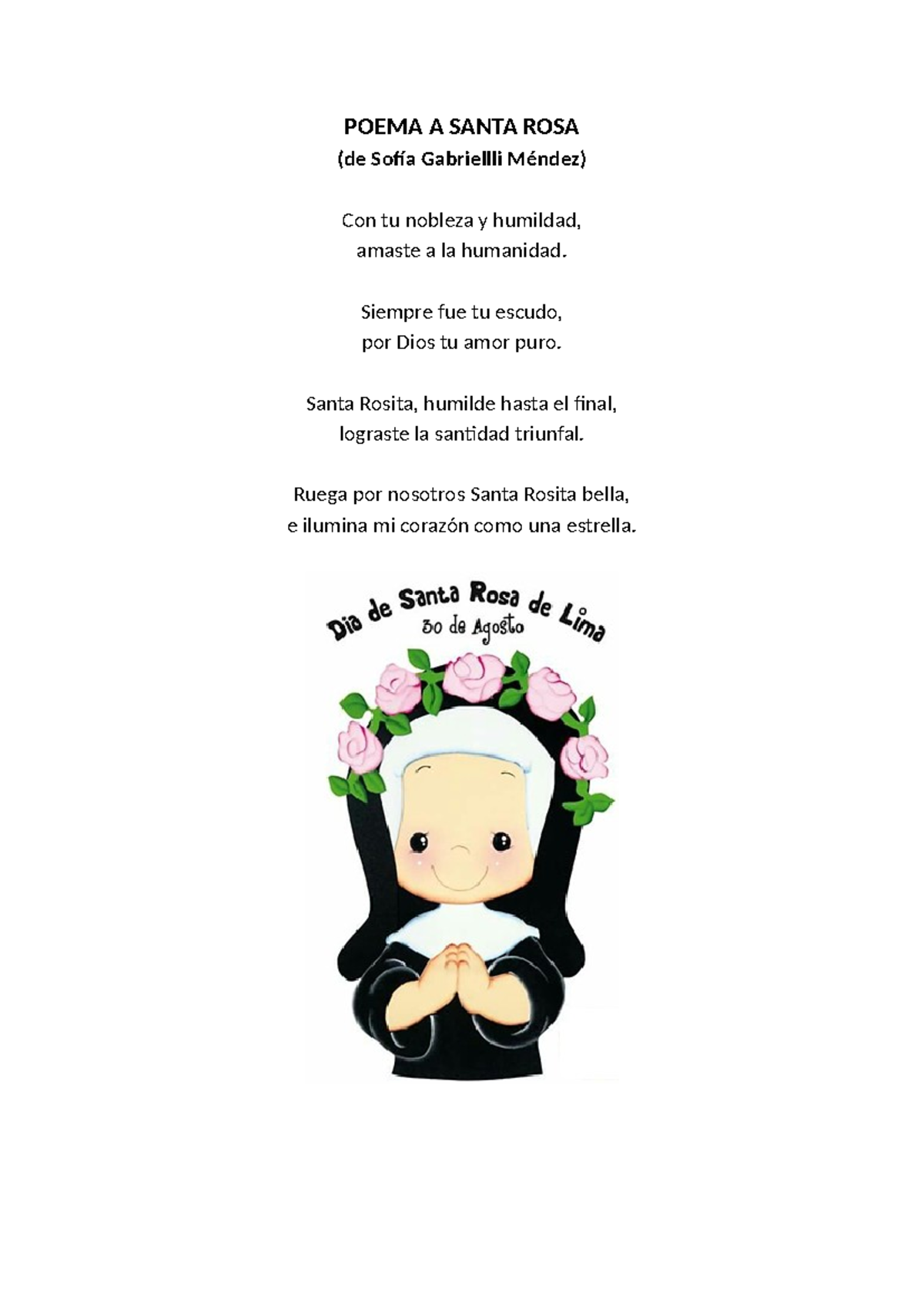 Poema A Santa ROSA - Signos de puntuación - Lenguaje y Comunicación ...