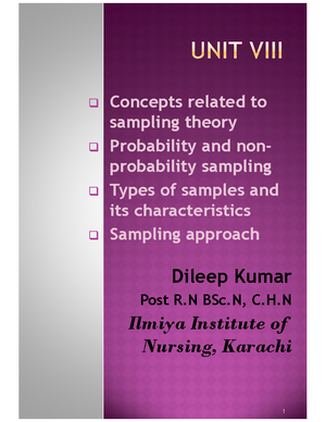 Solved MCQ of Biostatistics final - 1 M.C’s of Biostatistics Compiled By Dileep Kumar (Post R ...