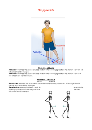 Uitwerkingen anatomie - Anatomische houding: Lichaamsvlakken Frontale ...