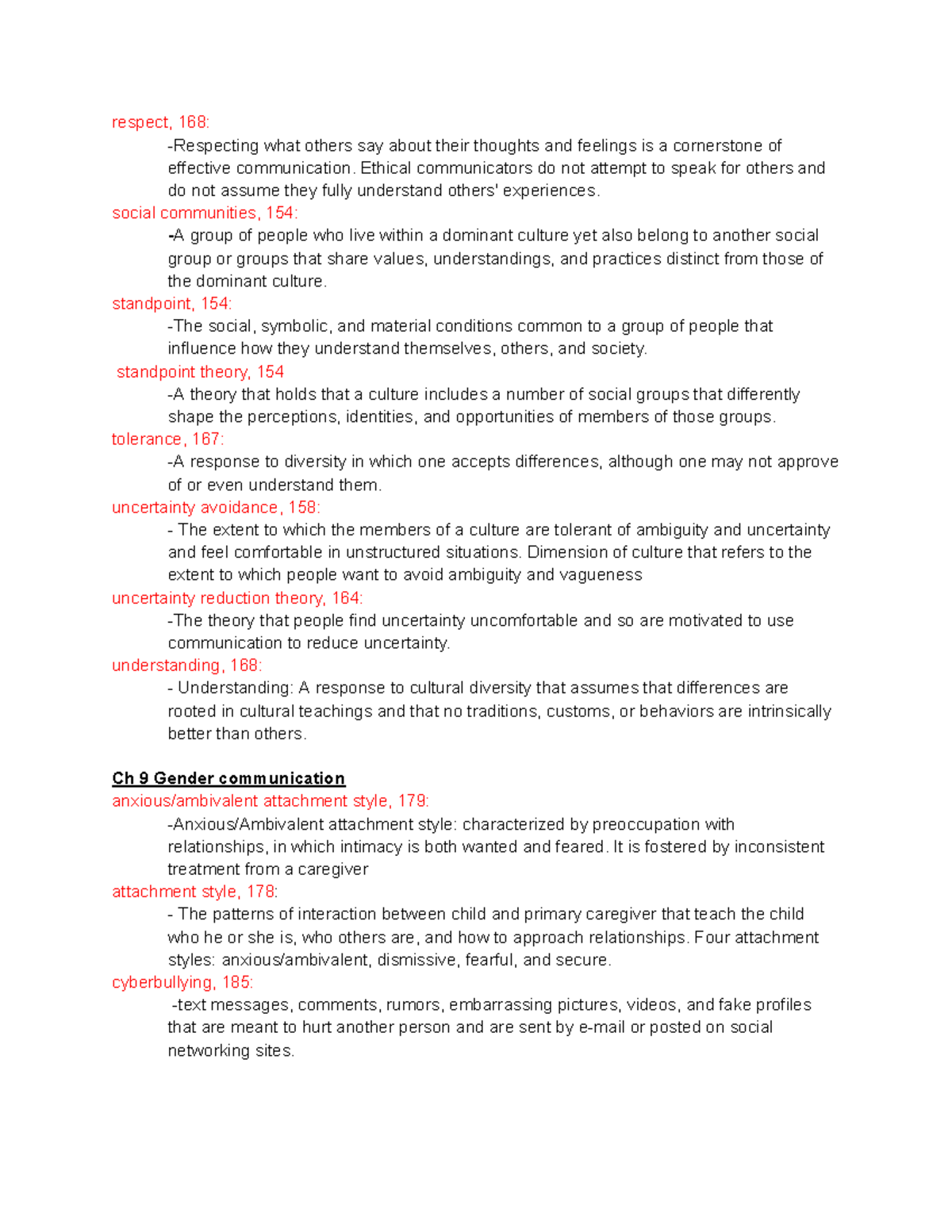 Cmn 10v pt - Lecture - respect, 168: -Respecting what others say about ...