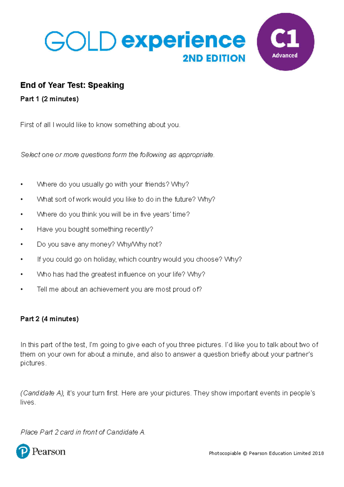 Gold-Experience-C1-2nd-edition-End-of-Year-Test-Speaking - End of Year ...