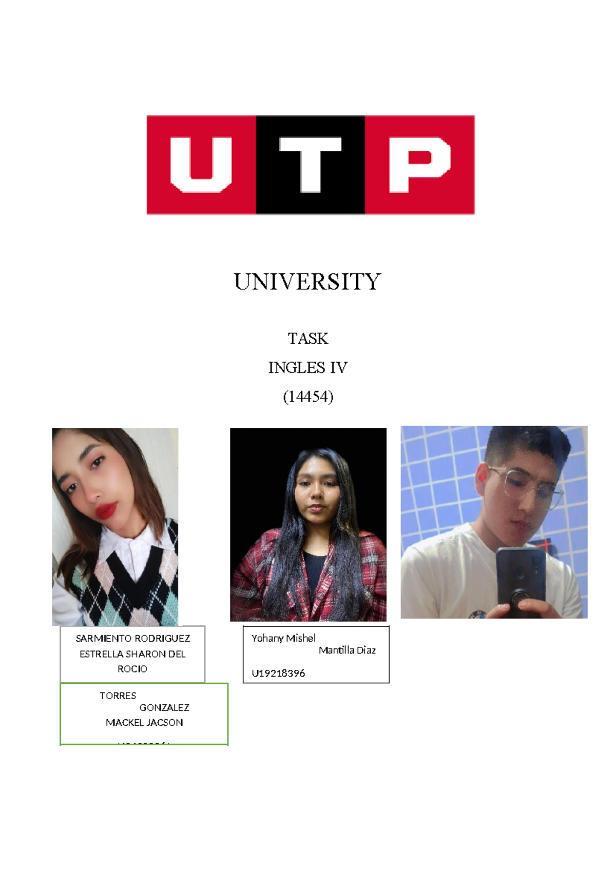 Week 13 - Task Assignment - Plans and predictions (TA 3) - UNIVERSITY ...