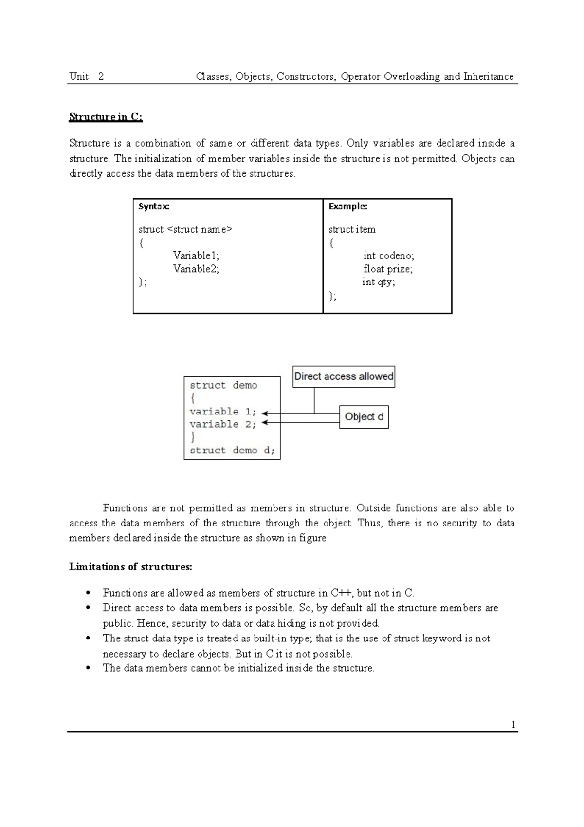 Unit2 very good notes - Compiled by Mrs. Bhavana Sangamnerkar - Unit 2 ...