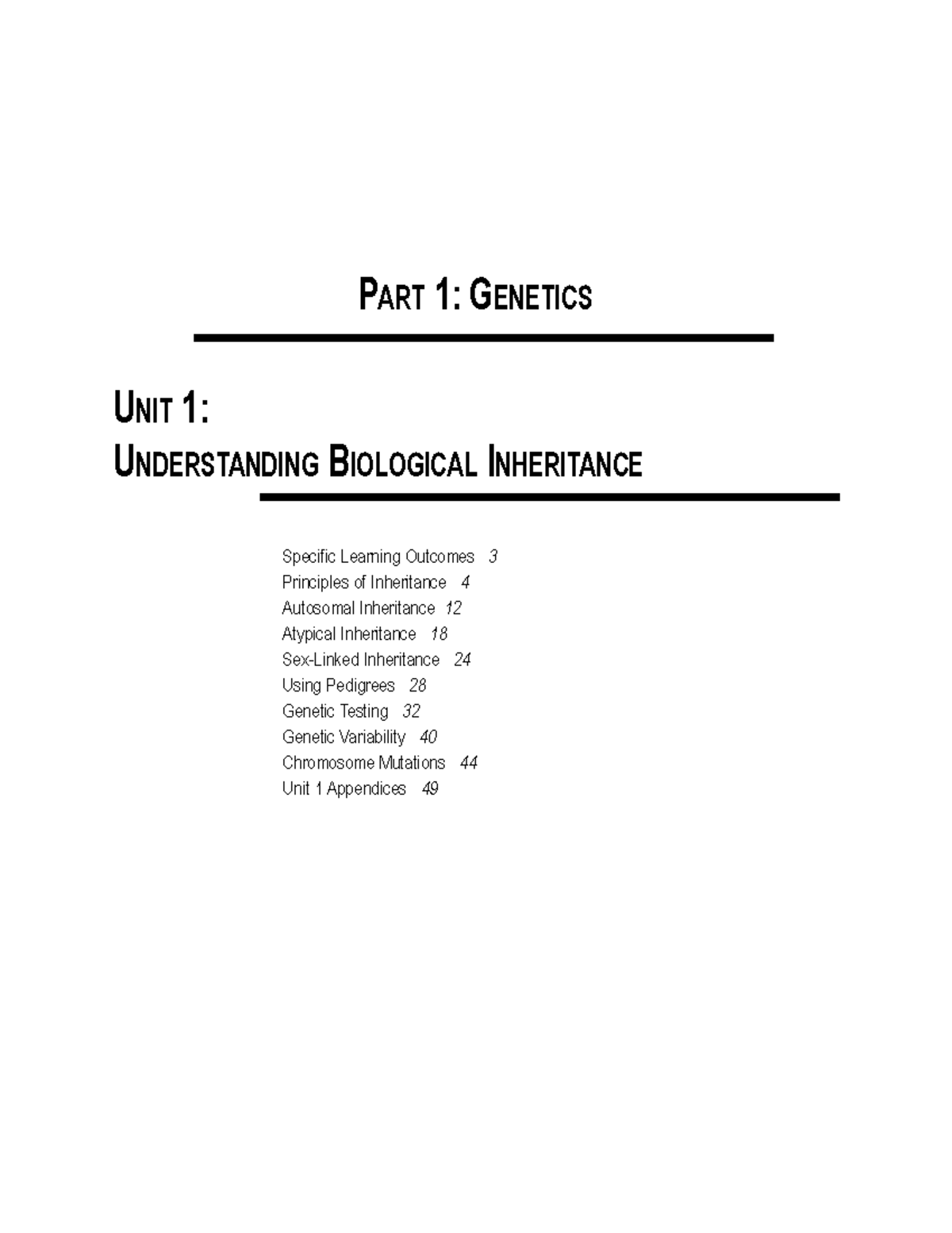 Khanyisile.mapadimeng - Part 1: G enetics Unit 1: Specific Learning ...