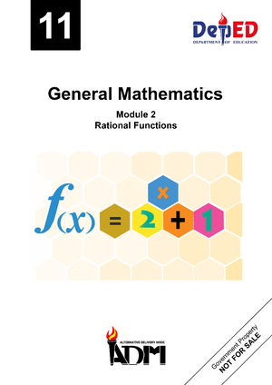 Mod 1 - Module 1 Quarter 1 week 1 - ii General Mathematics – Grade 11 ...